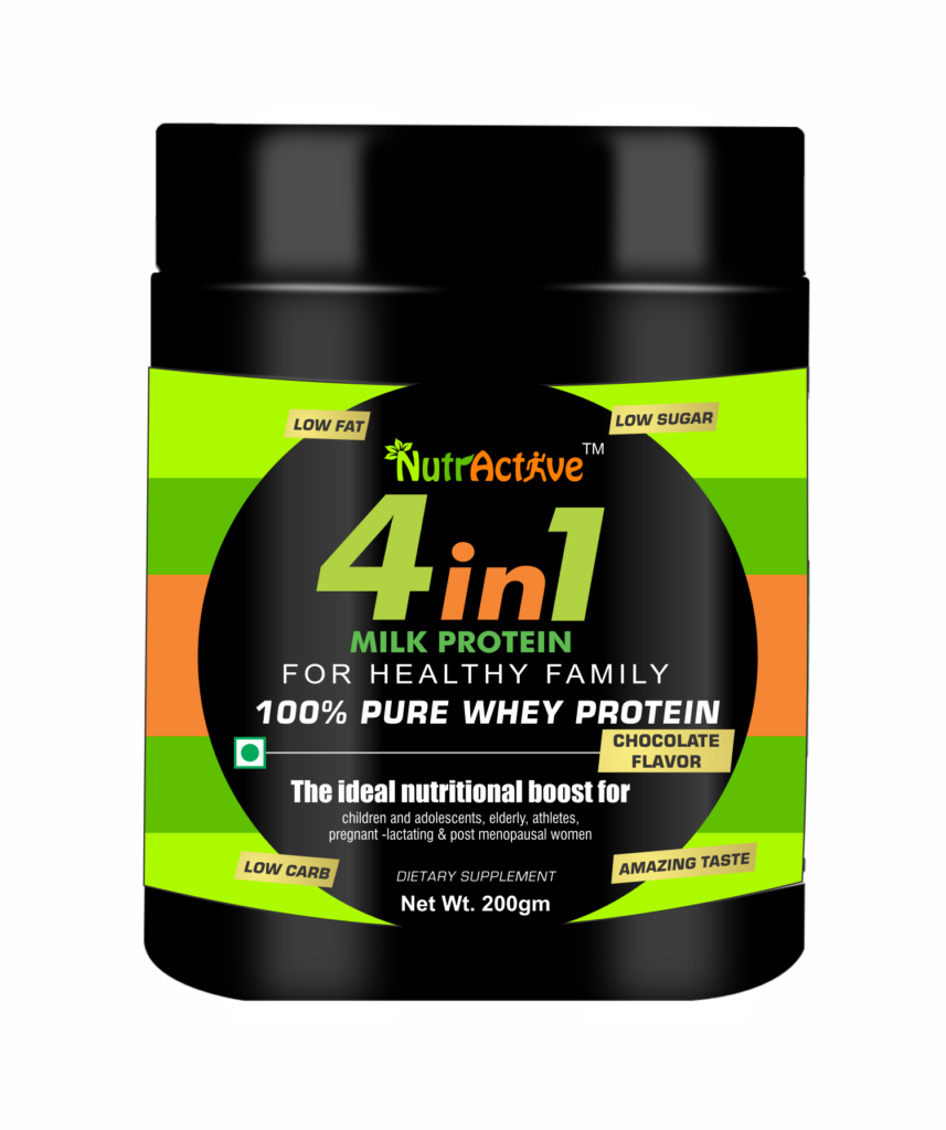 NutrActive 4in1 Milk Protein Powder for Healthy Family | Proteins, DHA ...